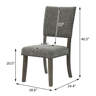 Red Barrel Studio® Fabric Dining Chair in Gray | Wayfair